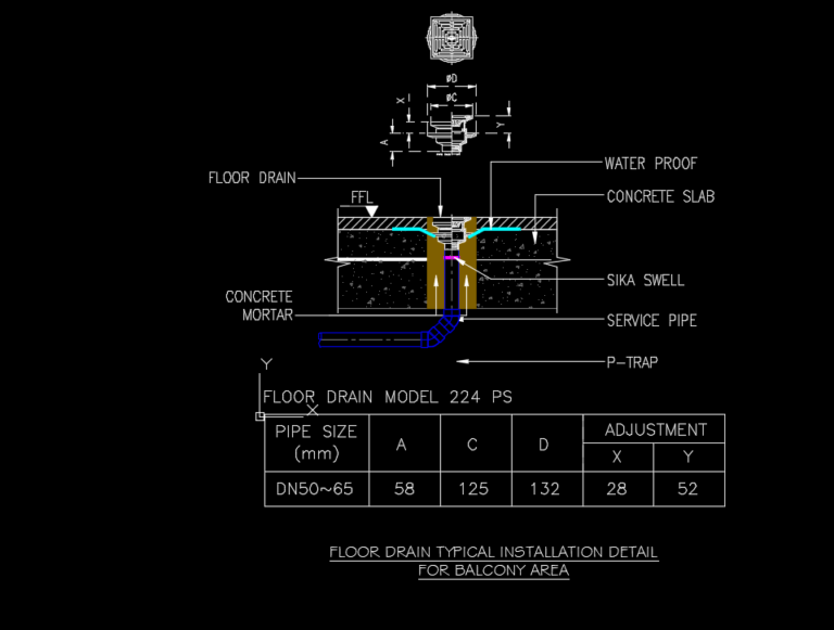 INSTALLATION DETAIL OF FLOOR DRAIN - Mepengineerings