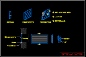 EXTERNAL LOUVER DRAWING DETAIL - Mepengineerings