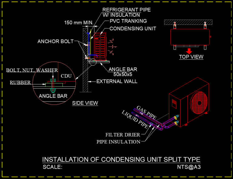 INSTALLATION OF CONDENSING UNIT SPLIT TYPE - Mepengineerings