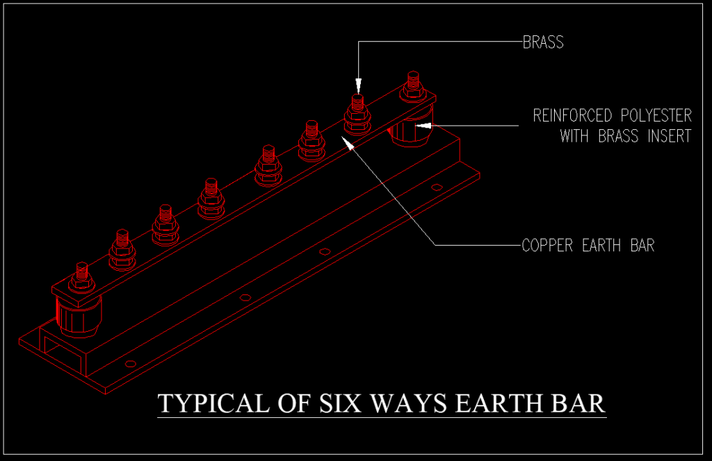TYPICAL DETAIL OF SIX WAY EARTH BAR - Mepengineerings